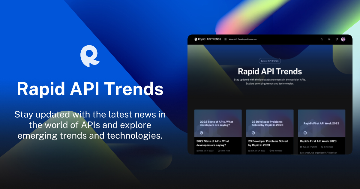 Rapid API Trends